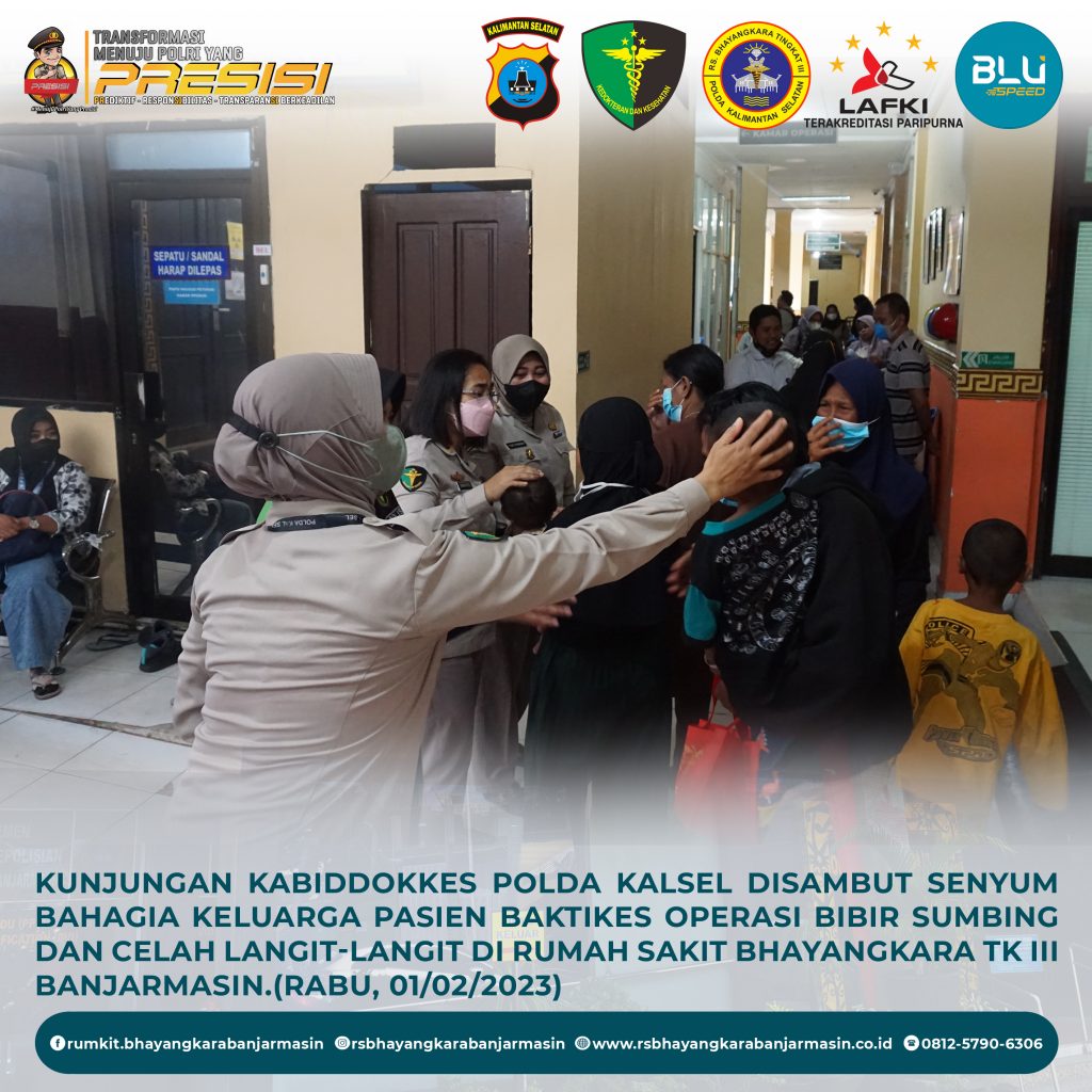 Baktikes Operasi Bibir Sumbing dan Celah Langit-Langit - RS BHAYANGKARA TINGKAT III BANJARMASIN