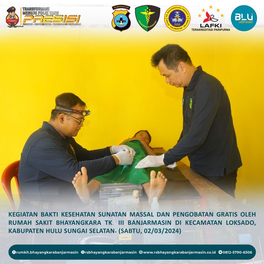 Giat Sunatan Massal dan Pengobatan Gratis di Kecamatan Loksado ...